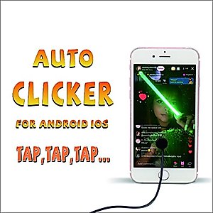 Auto Clicker for iPhone iPad：Screen Device Automatic Tapper for Android IOS，Simulated Finger Continuous Clicking, Adjustable Speed Physical Clicker，Suitable for Games, Live Broadcasts Likes, Reward Tasks（1 Second Fastest 33 Times） (A1)