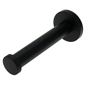 Meprotal 4pcs Rod Length 4" Single Towel Robe Hook Holder Clothes Coat Hanger Wall-Mount Hook for Bedroom Bathroom Living Room Office Stainless Steel Matte Black