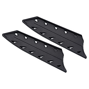 PATIKIL Plastic Safety Knife Cover Sleeves for 8" Chef Knife or 7" Santoku Knife, 2 Pack Knives Edge Guard Blade Protector Universal Knife Sheath, Black
