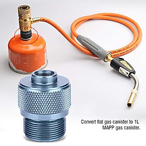 Gas Stove Adapter, Outdoor Equipment Camping Cooking Picnic Barbecue Gas Canister Adapter Convertor Valve