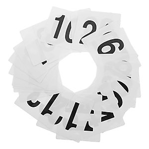 HAWILLOSCH 25pcs Table Number Plate Name Place Cards Wedding Place Cards Seat Card Wedding Ceremony Decorations Restaurant Table Cards Table Cards 1-25 Tabletop Numbers Seat Number Signs Pvc