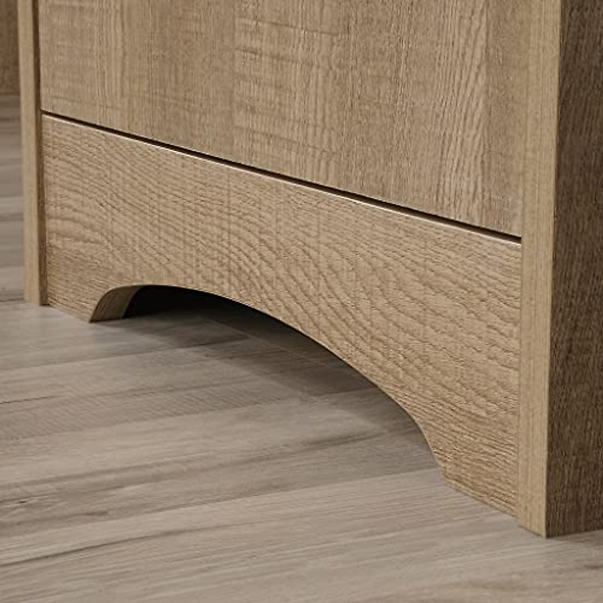 Sauder Beginnings Desk, L: 46.81" x W: 18.50" x H: 29.96", Summer Oak Finish