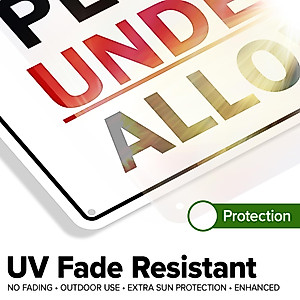 No Persons Under 21 Allowed Sign, 10x14 Inches, Rust Free .040 Aluminum, Fade Resistant, Made in USA by My Sign Center