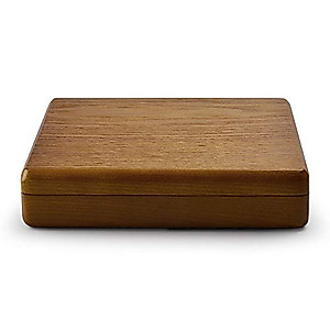 Oirlv Solid Wood Ring Jewelry Box Organizer Earrings Jewelry Drawer Organizer Tray with Lid (Grey)