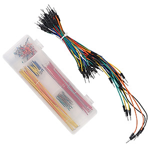 Breadboard Jumper Wires Kit 4pcs 400 & 830 Point Solderless Breadboards and 65pcs M/M Flexible Bread Board Jumper Wire and 140pcs 2-125 mm U-Shape JumperWires for Arduino and Raspberry Pi