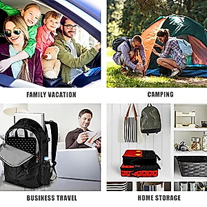 6 Set Compression Packing Cubes Compressed Storage Bags for Carry on Suitcases Packaging Luggage Bags Organizers for Travel