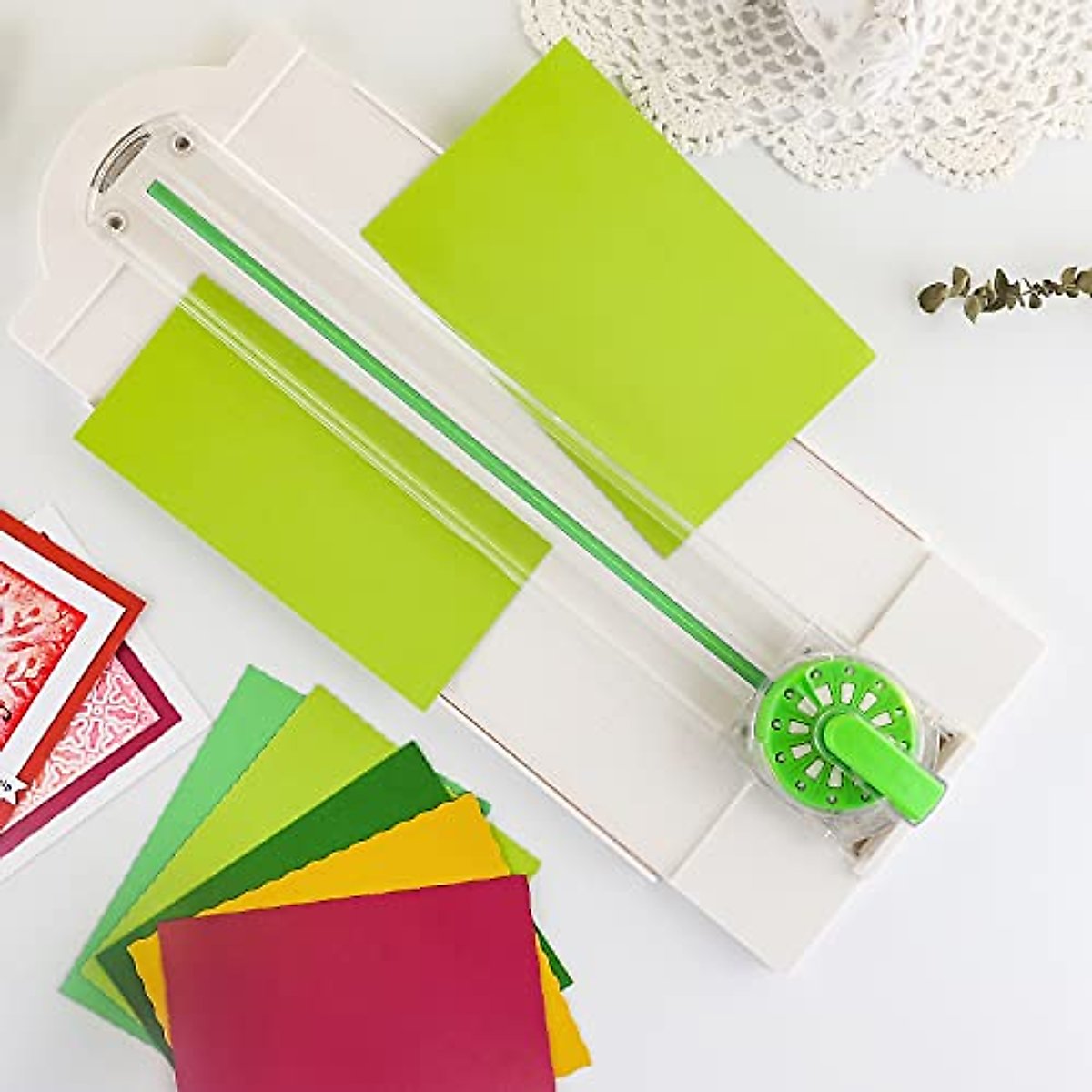 12-Shapes in 1 Craft Paper Edge Cutter,Paper Dial Trimmer Dial Trimmer With Measurements Paper Cutter Machine for Scrapbooking Decorative Wave Edges Cutting Tool Zig Zag Cutting Tool for Photo Card