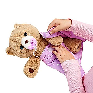 Little Live Pets Cozy Dozy Cubbles The Bear - Over 25 Sounds and Reactions | Bedtime Buddies, Blanket and Pacifier Included | Stuffed Animal, Best Nap Time, Interactive Teddy Bear, 14.9 Ounces