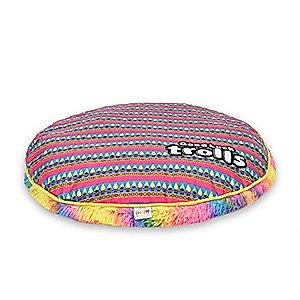 Universal Studios Trolls Good Luck Trolls Dog Napper Bed | Soft Dog Bed, Multicolor Rainbow Dog Bed | Comfortable Dog Bed for Dogs | Pet Bed, Dog Mat, Crate Bed, Puppy Bed, Trolls Dog Bed