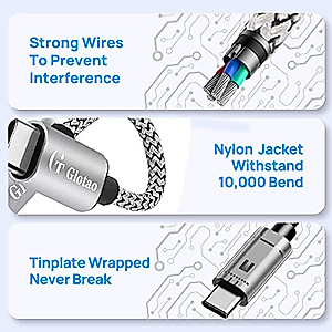 Glotao USB C to 3.5mm Adapter for Samsung S21 Ultra, Galaxy S20 Headphone Adapter USB C to Aux Audio Dongle Cable Cord for Galaxy S20 Note 20 Ultra S20+ Note 10+, Google Pixel 5 4 3 XL