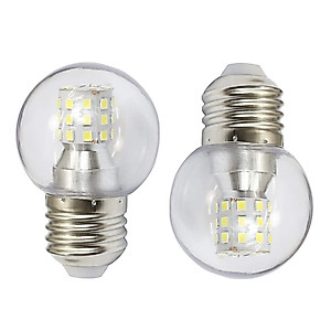 A15 LED Bulb G45 7W Mini Globe LED Bulb LED Candelabra Bulb for Ceiling Fan Decorative Lights, E26/E27 Medium Base,7W(60W Equivalent),AC85-265V,Not Dimmable,Warm White 3000K,6 Pack