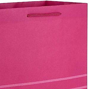 Hallmark 11" Large Pink Gift Bags (Pack of 3 Bags, Stripes) for Birthdays, Mother's Day, Valentine's Day, Baby Showers, Bridal Showers, Bridesmaids Gifts, Bachelorette Parties