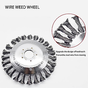 ZXJHGXS Lawn Mower Trimmer Head Grass Head Universal Weed Eater Head Steel Wire Cutter Trimmer Head 8Inch