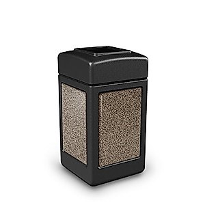 Commercial Zone Stonetec Series 42-Gal Panel Color: Black and Brown, Square (DCIMKG284)