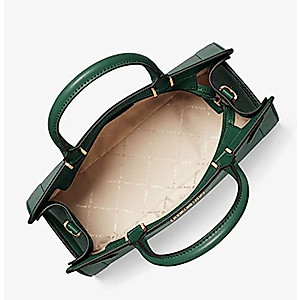 Michael Kors MICHAEL Michael Kors Rayne MD EW Satchel bundled with Trifold Wallet Purse Hook (Racing Green)