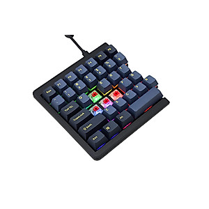 Mistel BAROCCO MD770 RGB Wireless Split Mechanical Keyboard, TKL Ergonomic Gaming Keyboard 85 Keys (Cherry MX Brown Switches, Tactile Light-Clicky)