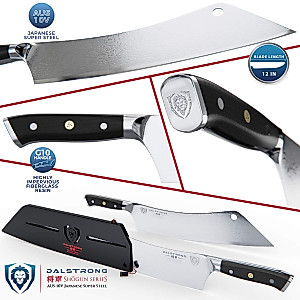 The Shogun Series 12" Crixus Chef's Knife Bundled with The Dalstrong Premium Whetstone Kit - #1000/#6000 Grit