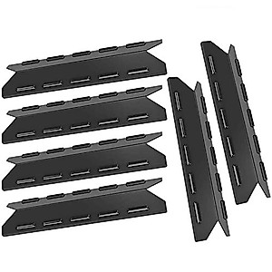 Grill Replacement Parts for Kenmore 146.23681310 146.47223610, 146.16142210, 146.10017510, 146.23766310 Gas Grills, Set of 6 Grill Heat Plates Burner Covers Heat Shields Replacement for Kenmore Grill