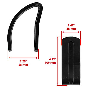 Caltric Snow Plow Skid Shoes Compatible with John Deere LA165 LA175 X110 X120 X165