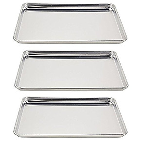 Vollrath 5303 Sheet Pan, 1/2 size, Aluminum, 18-Inch x 13-Inch x 1-Inch (3-pack)