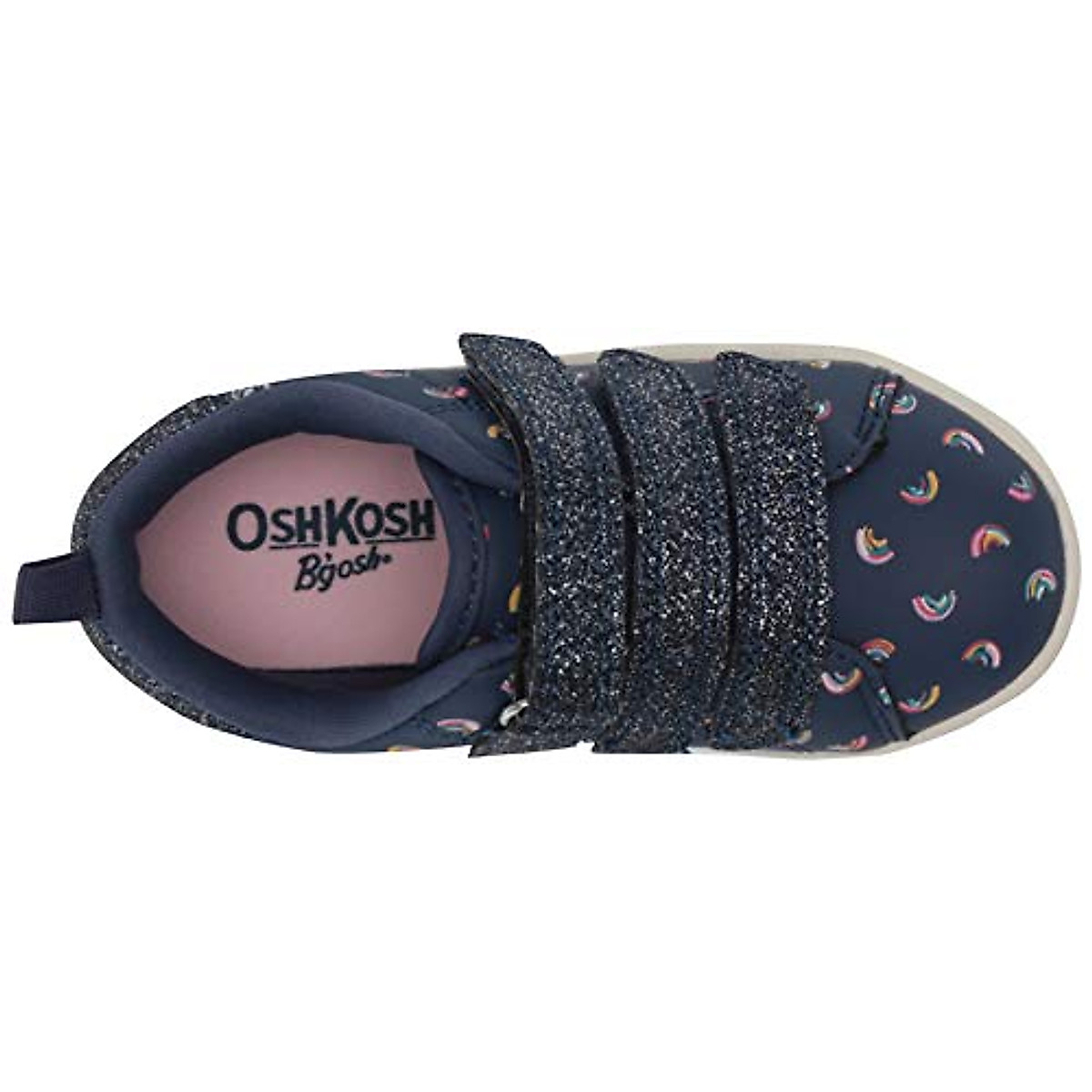 OshKosh B'Gosh girls Garland Sneaker, Navy, 4 Toddler US
