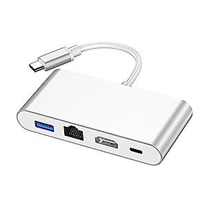 Leya-US Spare Part HW-TC42 4 in 1 Type-C/USB-C Multifunctional Extension HUB Adapter