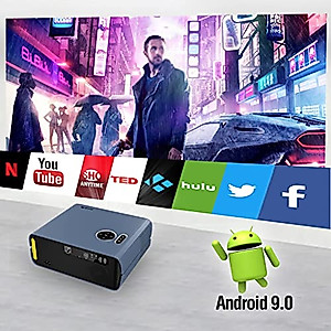 LDCHNH Home Projector Airplay High Brightness Full 1080p Android 9.0 System FreeShipping Home Theater Projector