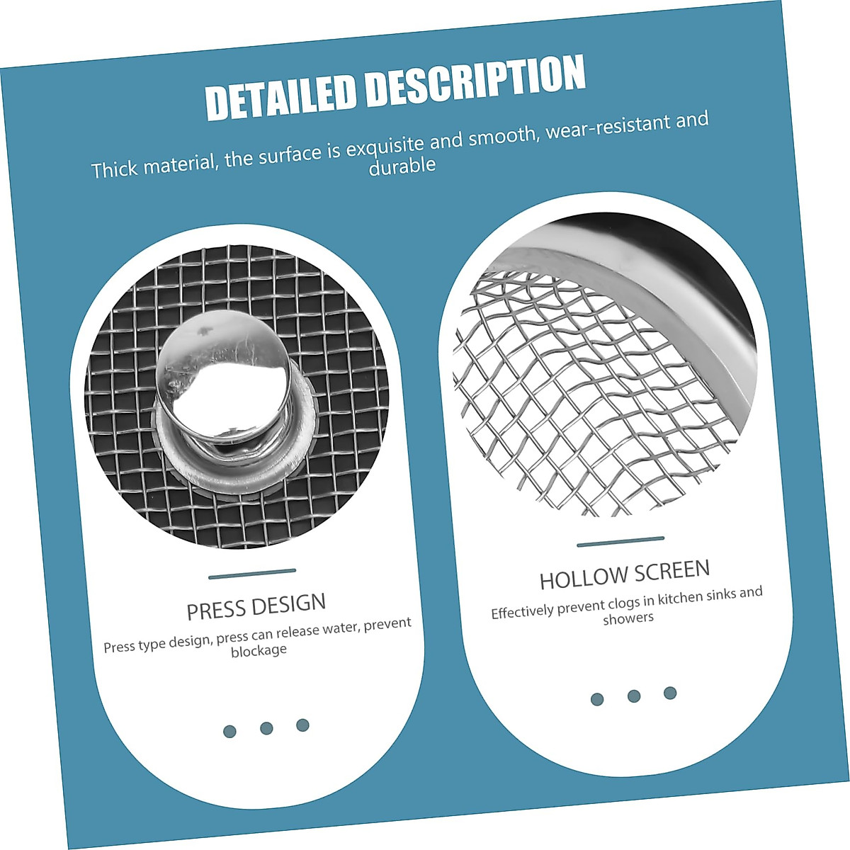 Hemobllo 2pcs Filter Net Bath Tub Hair Catcher Kitchen Drain Stopper Sink Drain Cover Kitchen Sink Strainer Floor Drainer Kitchen Sink Take a Bath Filter Screen