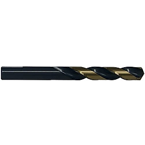 Cle-line C21165 Bit Barrel Style 1875R High Speed Steel Mechanics Length Drill Set, Black and Gold Finish, 1/16" - 1/2" Finish, 29 Pieces