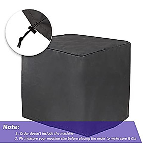 PASONIKA Ice Maker Cover, Countertop Appliances Ice Machine Bread Maker Rice Cooker Soup Pot Pressure Cooker Coffee Maker Cover, Dust Resistant Protector, Grey