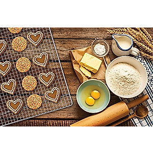 Mrs. Anderson’s Baking Half Sheet Baking and Cooling Rack, 16.5 x 11.75-Inches