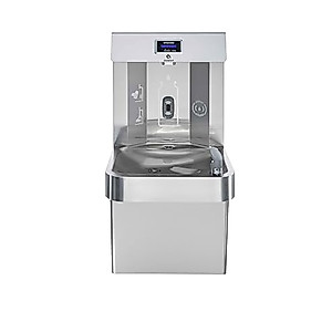Avalon Wall Mounted Water Fountain with Bottle Filling Station, High Capacity Cooling, Sensor Dispensing, Self Cleaning, Digital Bottle Counter Display, Dual Filtration, ADA Compliant