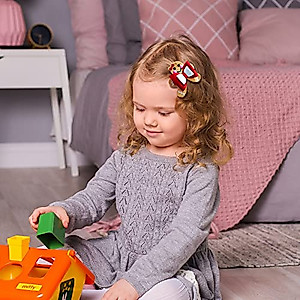 Christmas Clips Kit Toddler Girls Xmas Holiday Hair Bows Barrettes Bulk Kids Glitter Santa Antler Gingerbread Bowknot Hair Pins Cute Costume Accessories Little Baby Girls New Year Favor Gifts