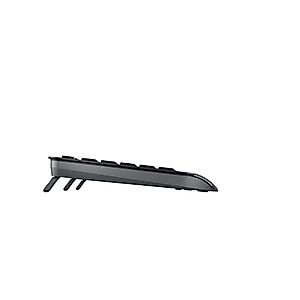 Cherry Gentix Wireless Keyboard and Mouse Set Combo for Desktop - Full Size for Computer Desktop or Laptop at The Office or at Home - Silent, Quiet Keystrokes with an Ergo Build - Black