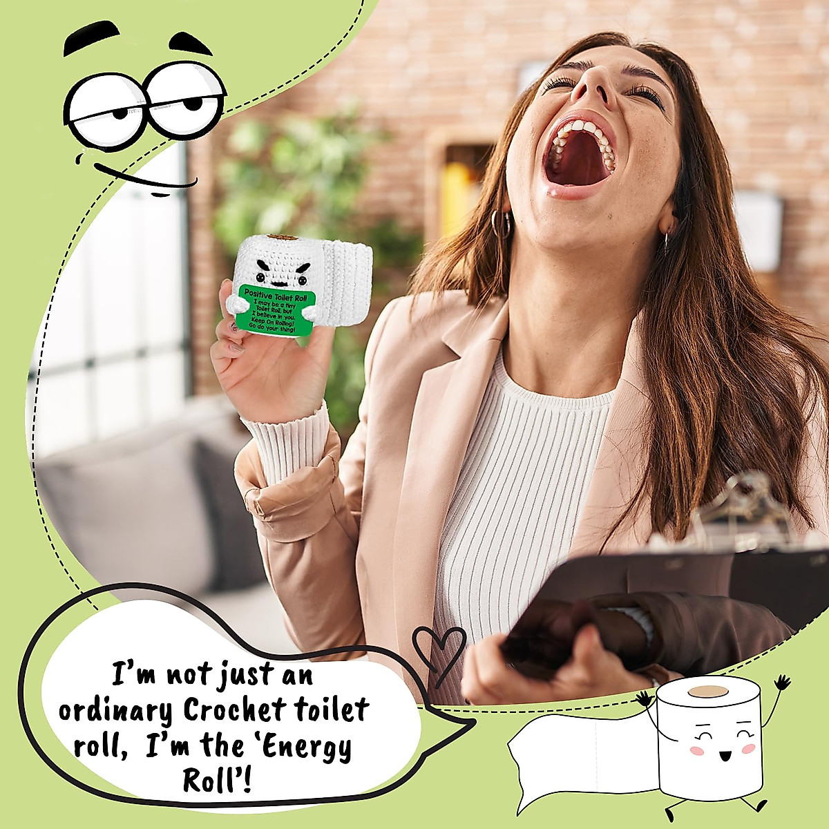 TuSuQing Gamer Gifts for Men Mini Positive Gag Crochet Boyfriend Teenage Boy Birthday Christmas Gifts Box Christmas Small Gifts for Women Birthday Gifts