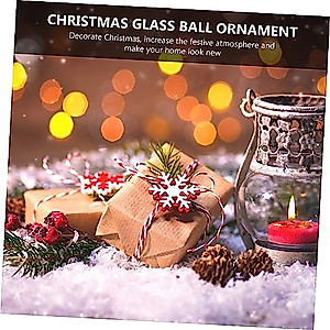VOSAREA 3 pcs Christmas Crystal Ball Table top Decor Christmas Ornament Decor for Table Christmas Water Snow Globe Gifts for Cars Christmas Globe Decor Resin Luminous Crystal Ball Shine