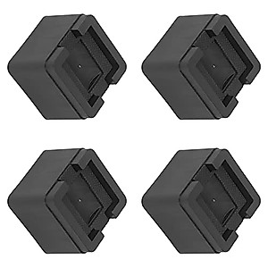 Wnvivi 4 Sets Furniture Risers, Sofa Risers Square Rubber Anti Skid Bed Raisers Blocks Bed Frame Risers Supports forTable Sofa Couch Desk