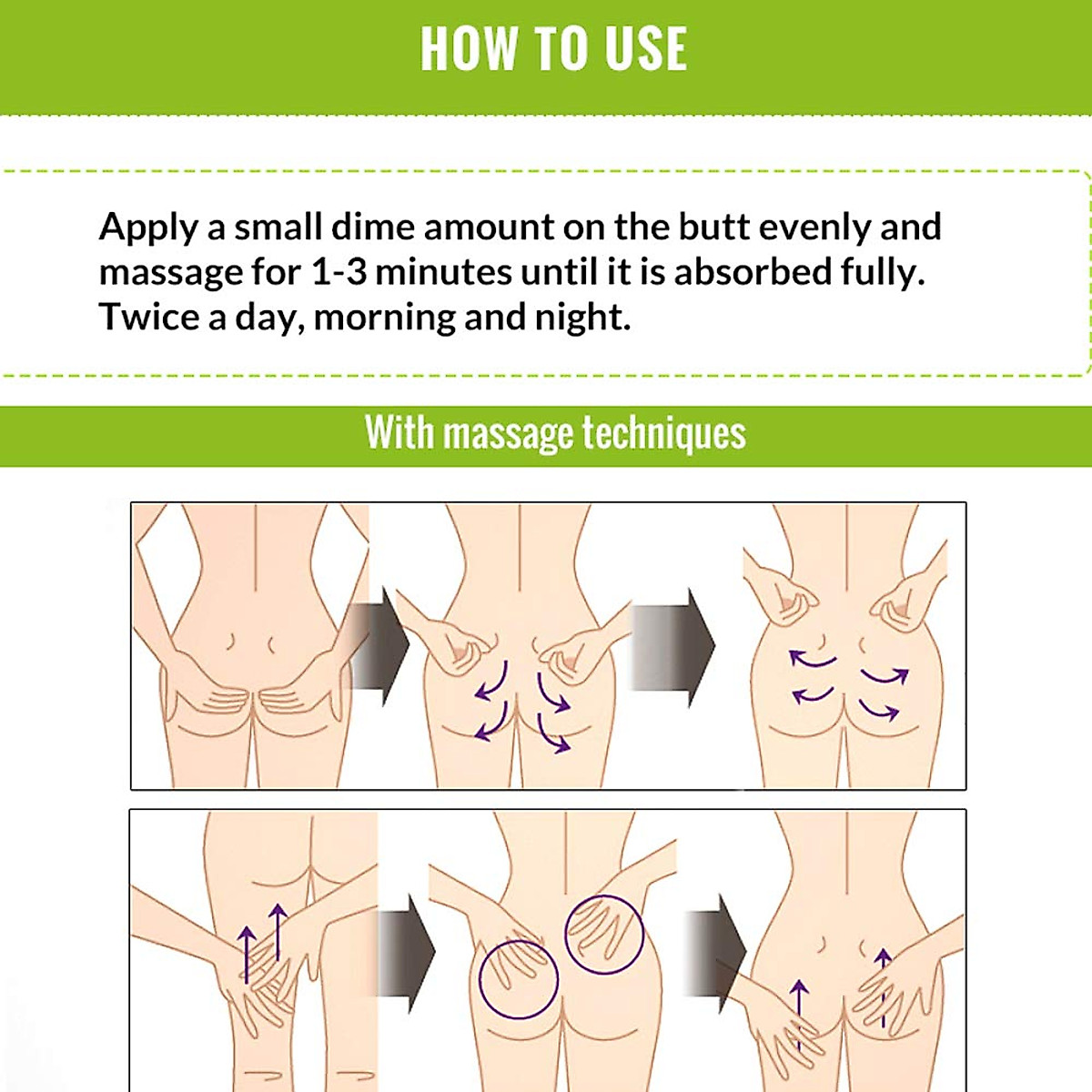 Butt Enhancement Cream, Buttocks Enlargement Enhancer Hip Butt Lifting, Improving Hip Sagging, Hip Dropping, Hip Grain Effective Butt Enlargement Massage Cream 100g