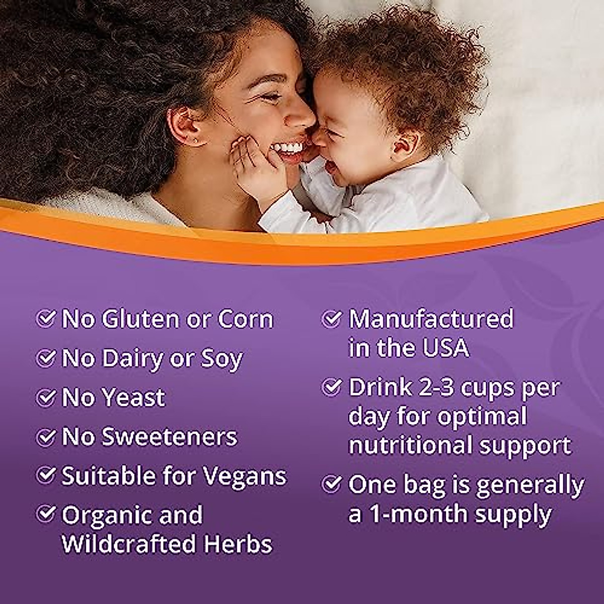 Milkies Nursing Time Lactation Tea to Increase Breast Milk Supply, 60 Servings, Organic and Natural Tea Supplement to Support Breastfeeding After Pregnancy with Fennel, Goat's Rue and Fenugreek-Free