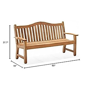 FurnitureOutlet 5 Feet Grade-A Teak Wood Outdoor Patio Bench -TR5Bench