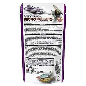 Hikari Tropical Semi-Floating Micro Pellets Fish Food, 0.77 Oz (22g)