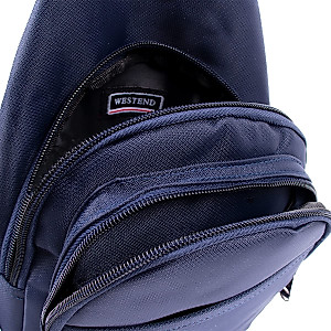 Westend Urban Crossbody Slingbag, Travel Daypack for Men and Women, Navy