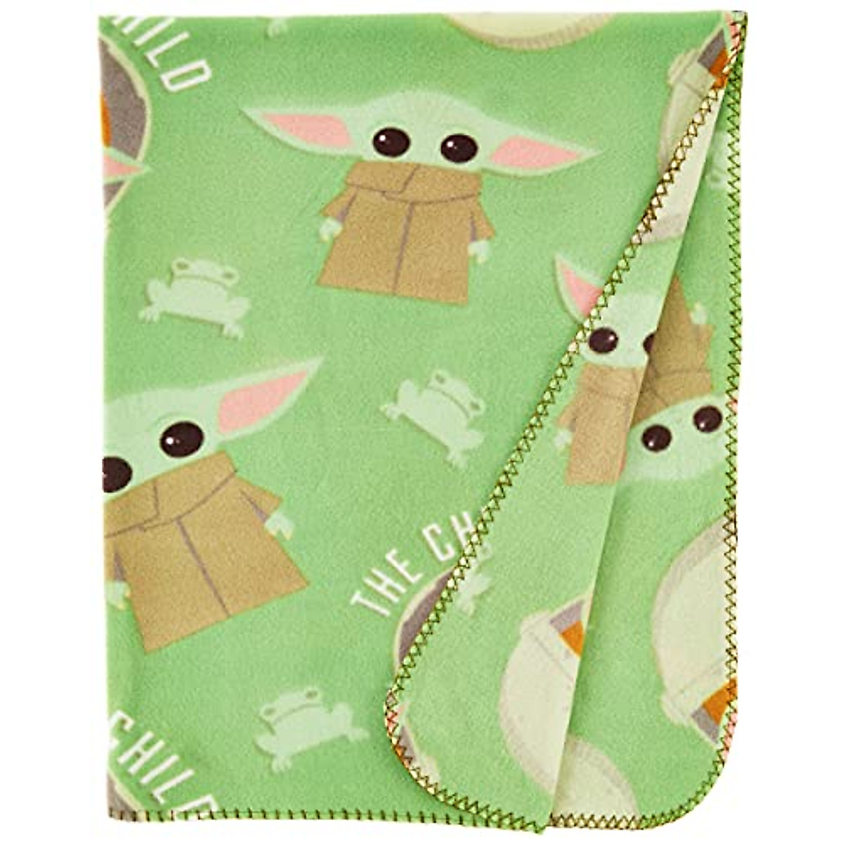 Northwest Star Wars - The Mandalorian Character Hugger Pillow & Fleece Throw Blanket Set, 40" x 50", The Child