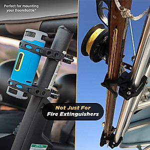 SCOSCHE PSM11003 TerraClamp Heavy Duty Fire Extinguisher and BoomBottle Universal Vehicle Mount, Small (Pack of 2),Black