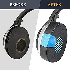 SOULWIT Cooling Gel Ear Pads Cushions Replacement for Bose On-Ear 2 (OE2 & OE2i)/ SoundTrue On-Ear (OE)/ SoundLink On-Ear (OE) Headphones, Earpads with High-Hensity Noise Isolation Foam - Black