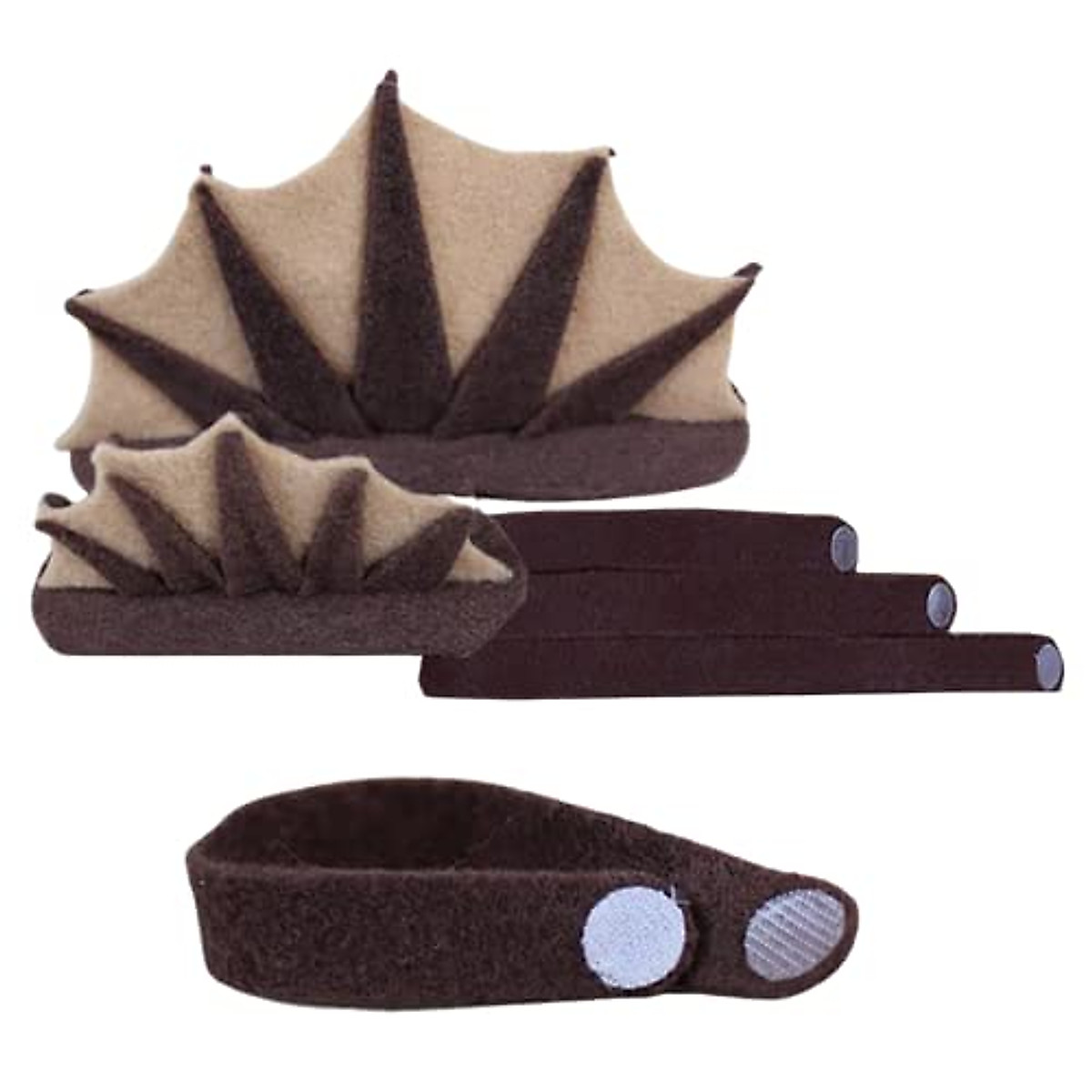 HAICHEN TEC Bearded Dragon Dinosaur Costume Handmade Outfit Felt Apparel Harness for Crested Gecko Chameleon Iguana Reptile