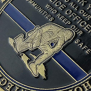 U.S Police Officers Challenge Coin Prayer Thank You Coins