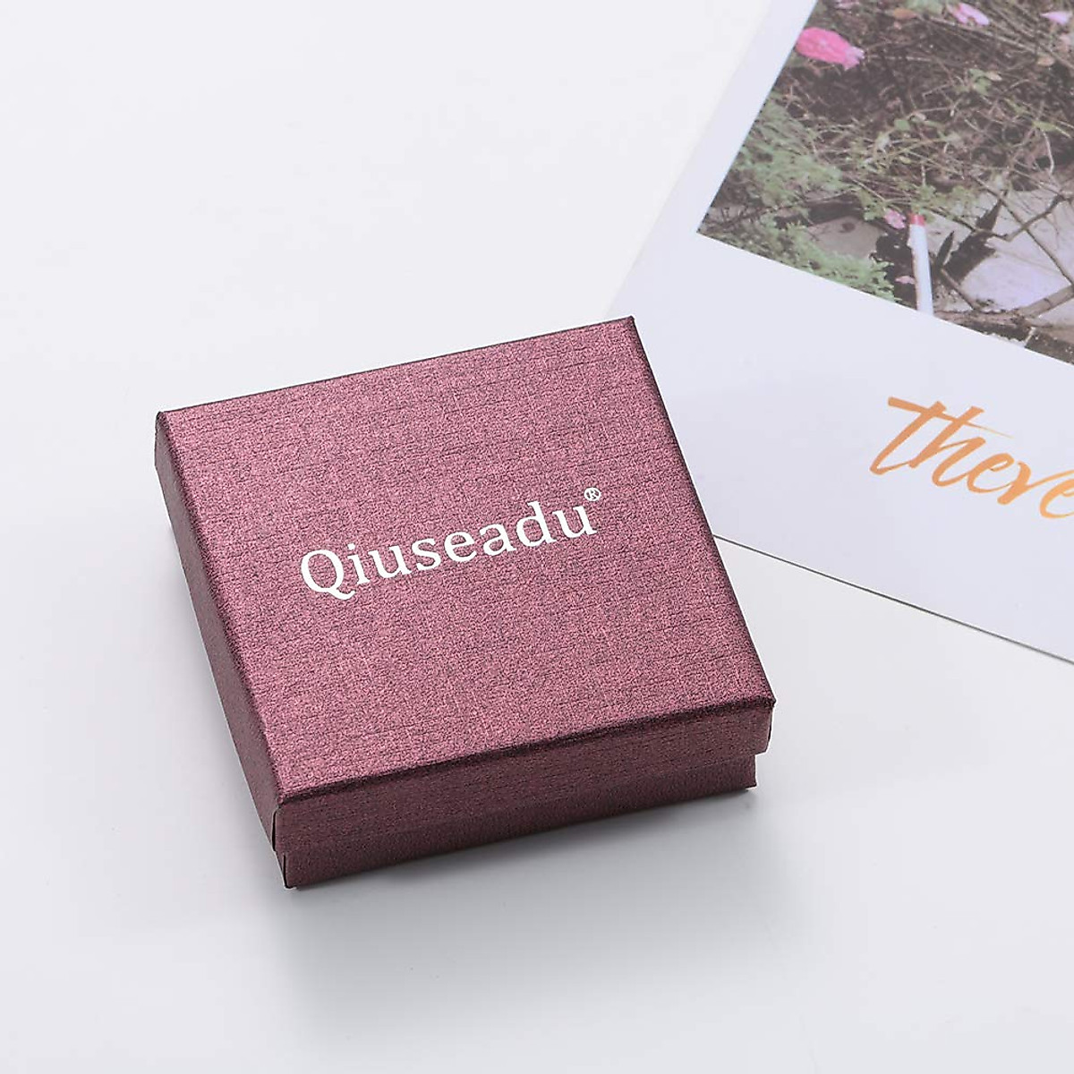 Qiuseadu 7th Moon Lock Pendant Necklace Statement Long Chain Punk Multilayer Choker Necklace for Women (Silver)