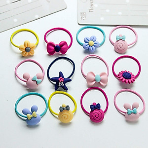 Baby Hair Ties for Toddler Girls - 100 Pcs Small Toddler Hair Ties Ponytail Holders Baby Girl Hair Accessories for Infants Kids Hair Bands Mix Color A