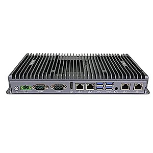 HUNSN Fanless Mini PC, Industrial Computer, IPC, Windows 11 or Linux Ubuntu, I7 8565U 8559U 8569U 8650U, IX02, TPM2.0, 9-36V, Watchdog, WOL, 4G Supported, 4 x LAN, 4 x COM, 16G RAM, 512G SSD, 1TB HDD